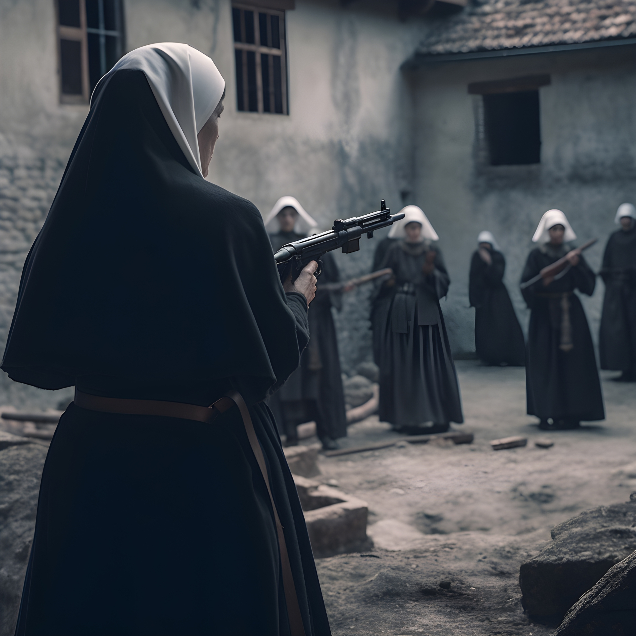 Nuns with guns - Impossible Images - Unique stock images for commercial ...