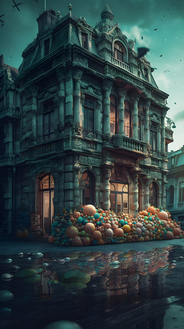 A house with sweets outside - Impossible Images - Unique stock images ...