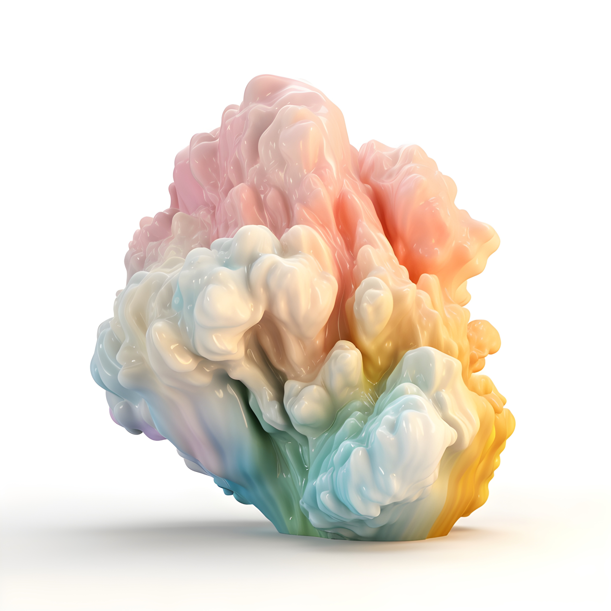 Pastel coloured abstract cloud shape - Impossible Images - Unique stock ...