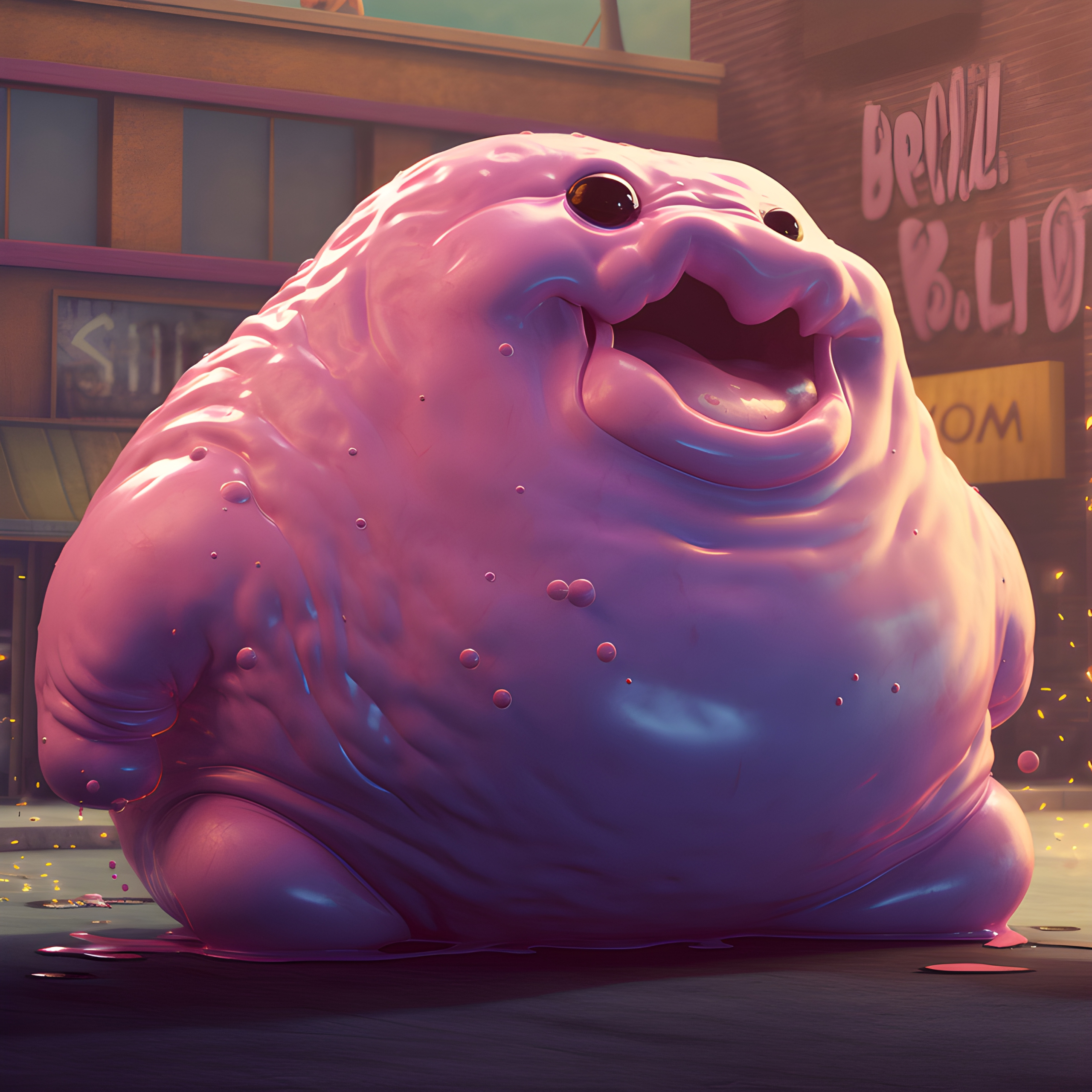 Blob creature - Impossible Images - Unique stock images for commercial use.