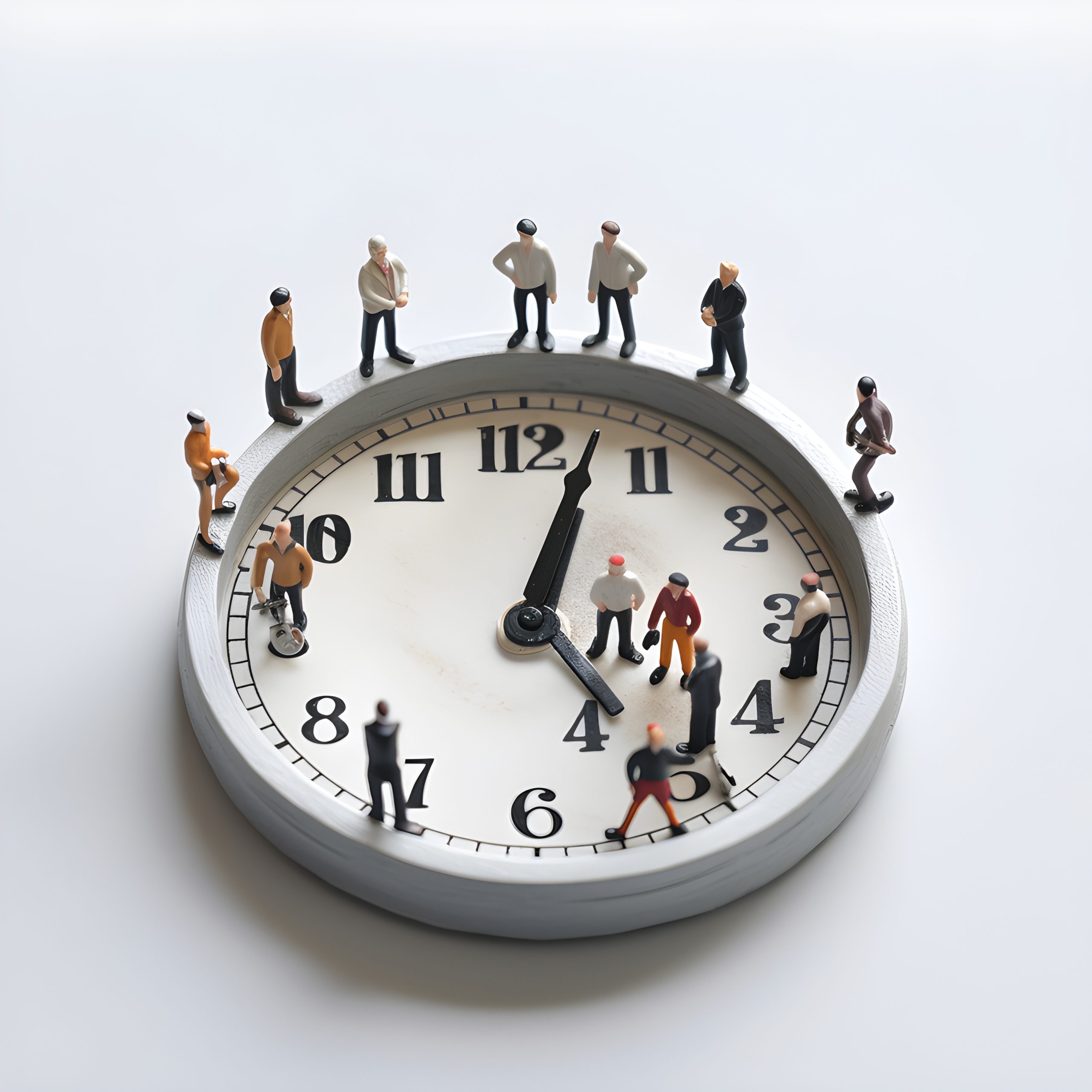 Tiny people moving the hands on a clock - Impossible Images - Unique ...