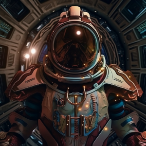 Husky Astronaut floating in Outer space. - Impossible Images - Unique ...