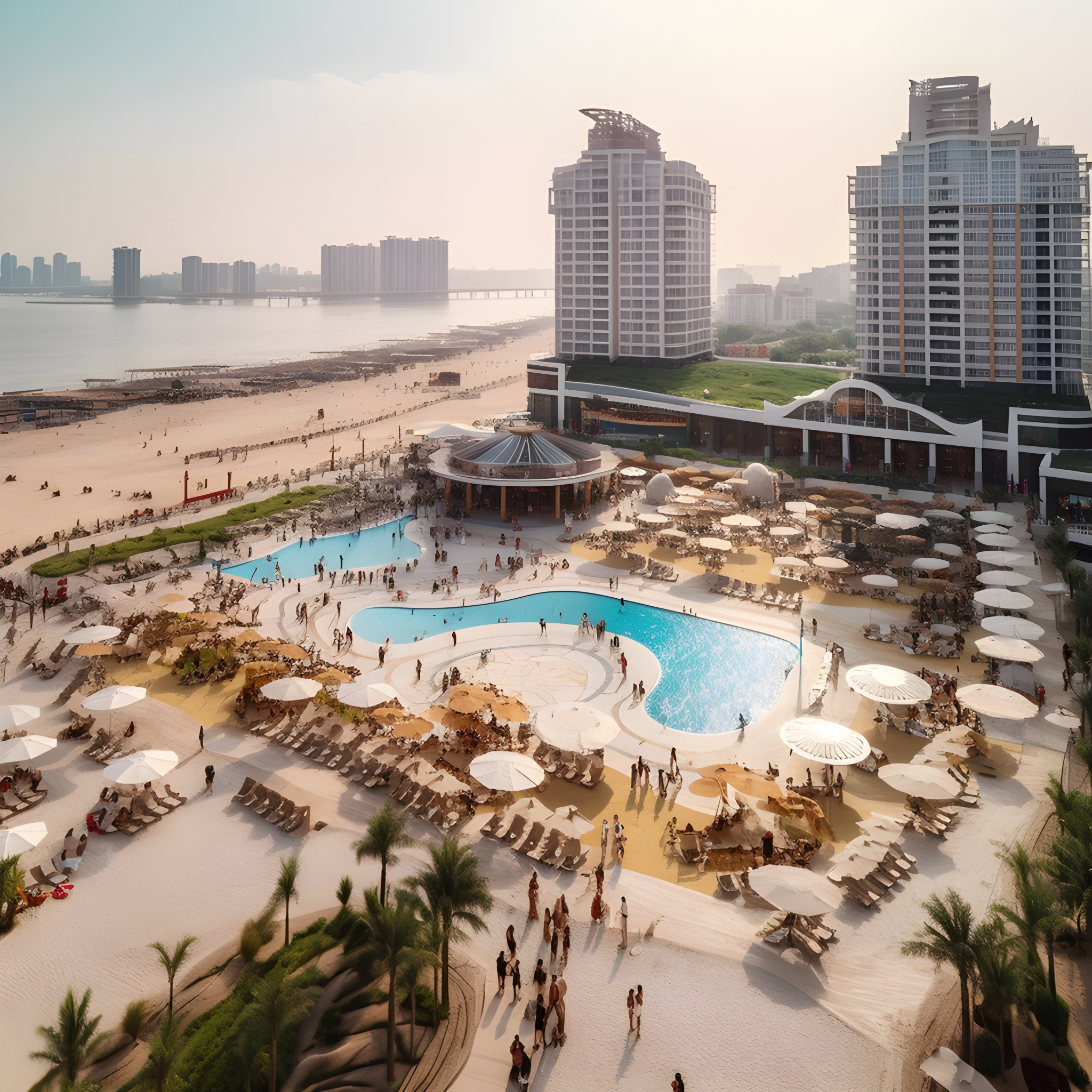 A Beach Resort. - Impossible Images - Unique stock images for ...