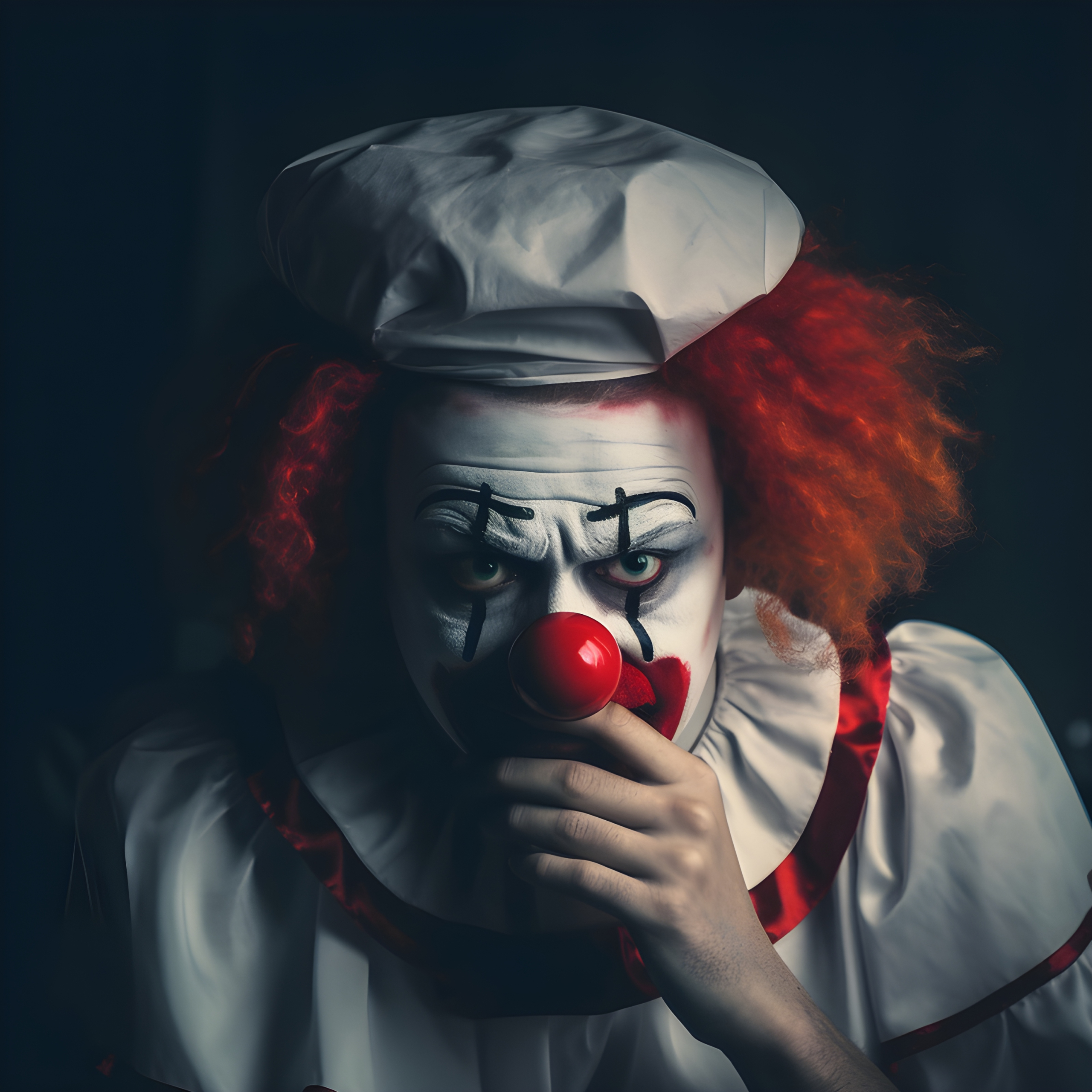 A Creepy looking Ginger Clown. - Impossible Images - Unique stock ...