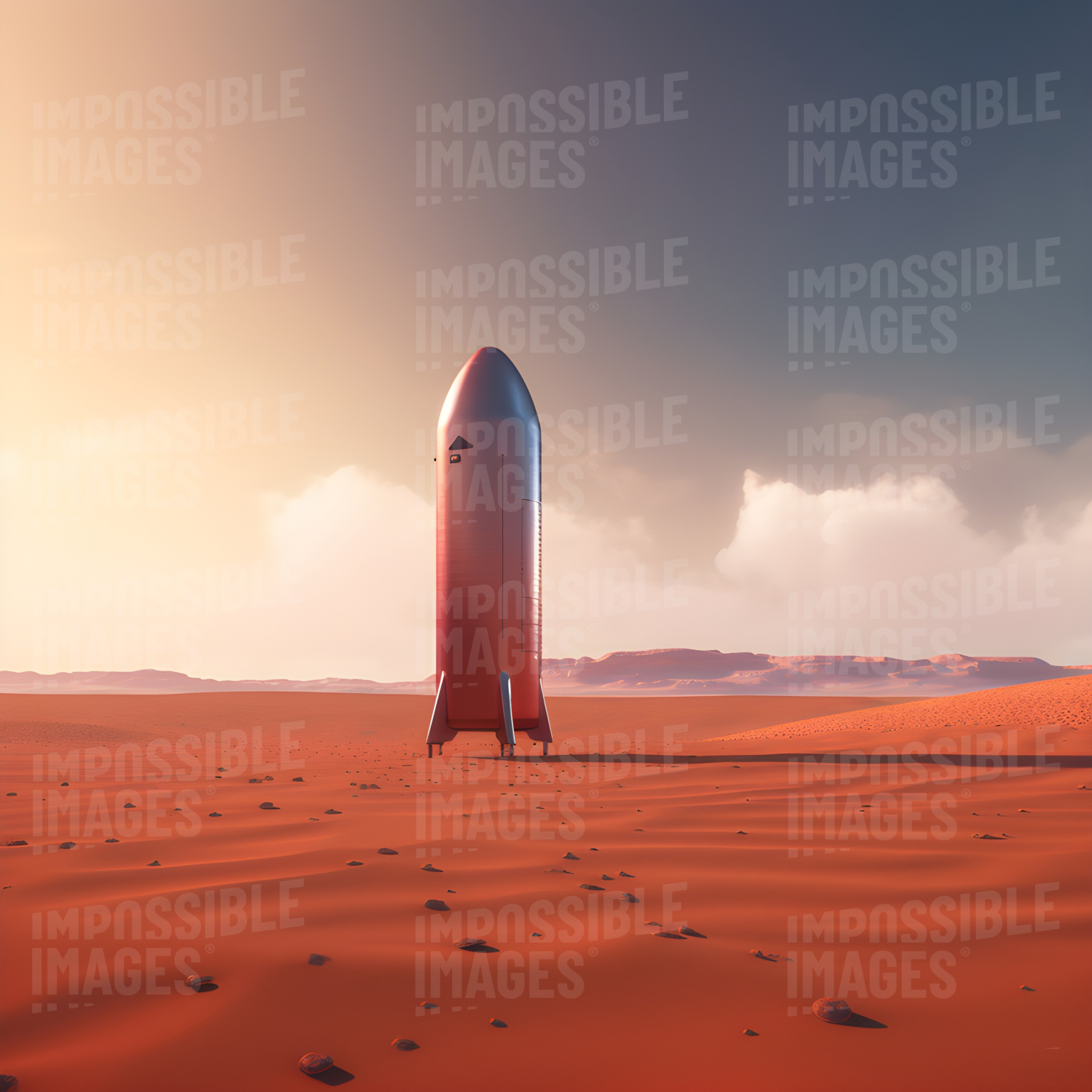 A Spaceship on Mars. - Impossible Images - Unique stock images for ...