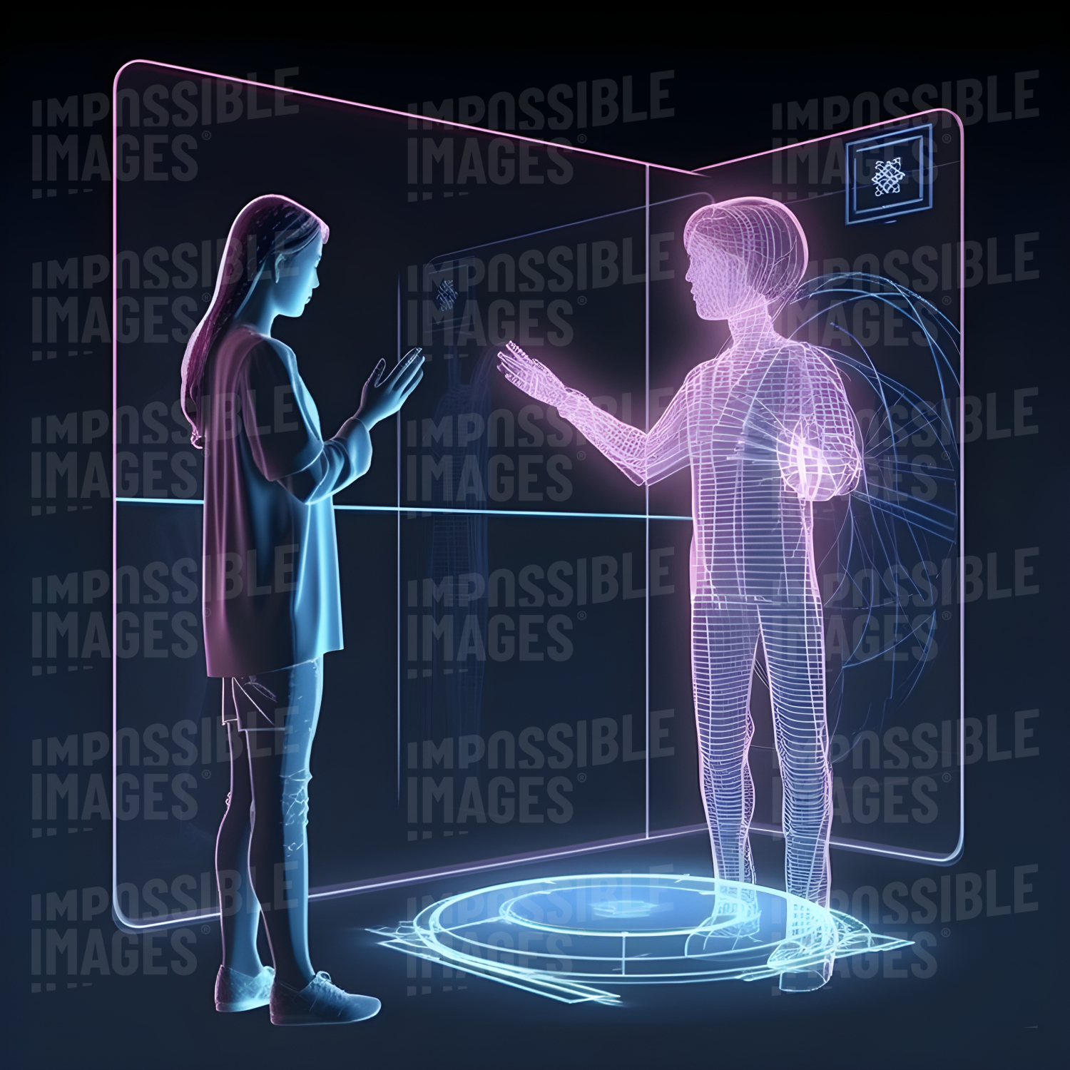 A Woman designg her Virtual self. - Impossible Images - Unique stock ...
