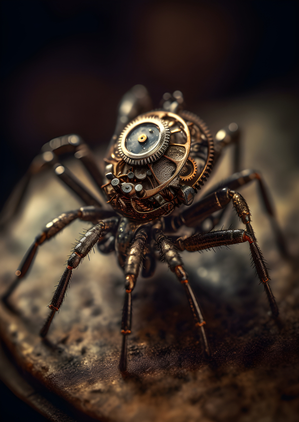 Tiny Mechanical Spider - Impossible Images - Unique stock images for ...