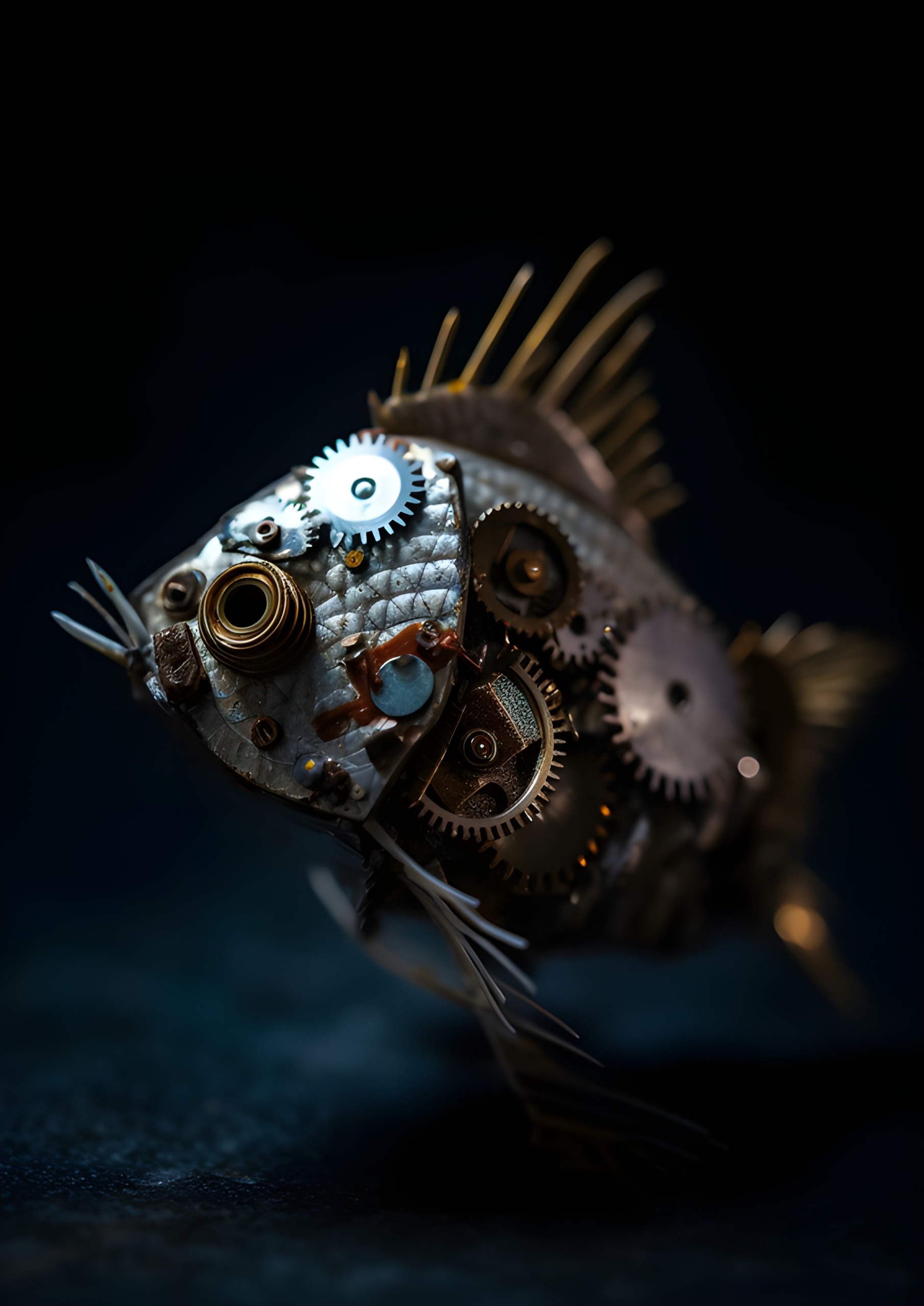 Tiny Mechanical Fish - Impossible Images - Unique stock images for ...