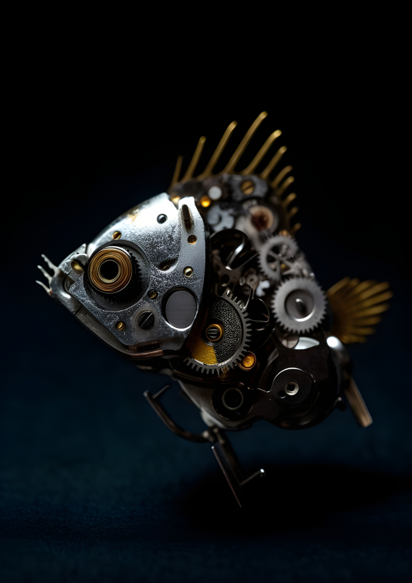 Tiny clockwork fish - Impossible Images - Unique stock images for ...