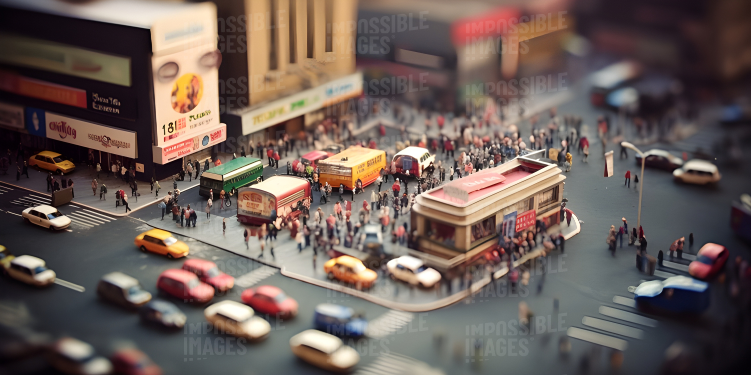 Miniature model city scene - Impossible Images - Unique stock images ...
