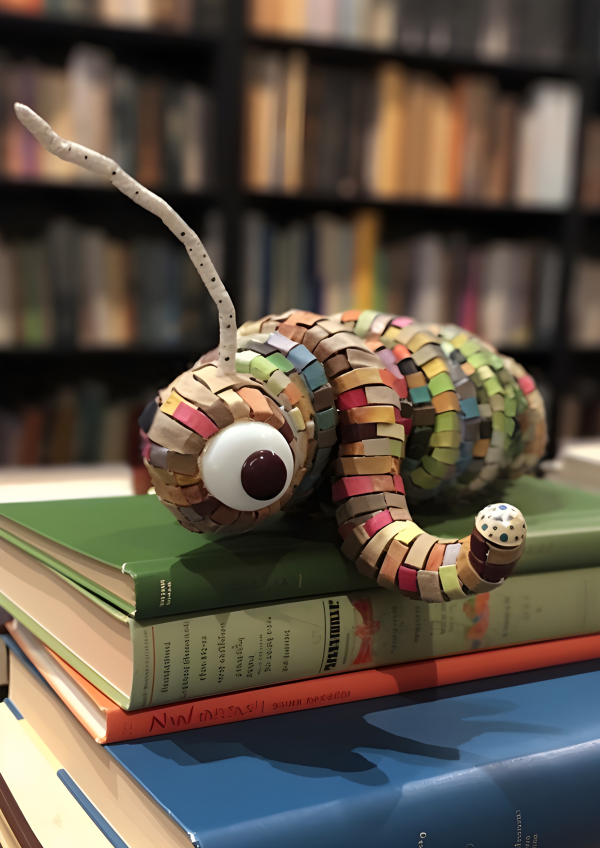 A Book Worm with a Big Eye - Impossible Images - Unique stock images ...