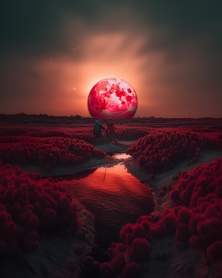 Strange red alien planet - Impossible Images - Unique stock images for ...