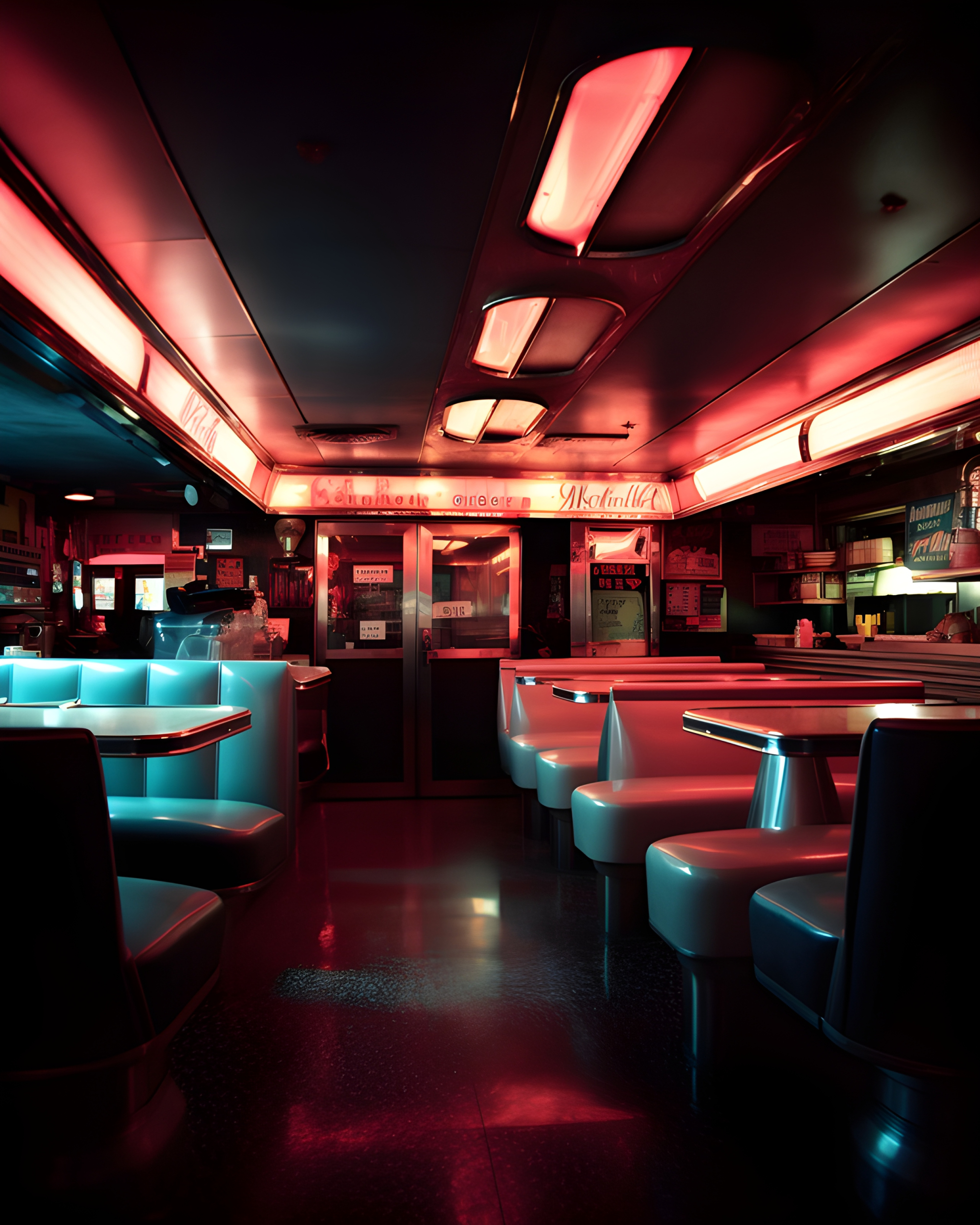Empty American Diner - Impossible Images - Unique stock images for ...