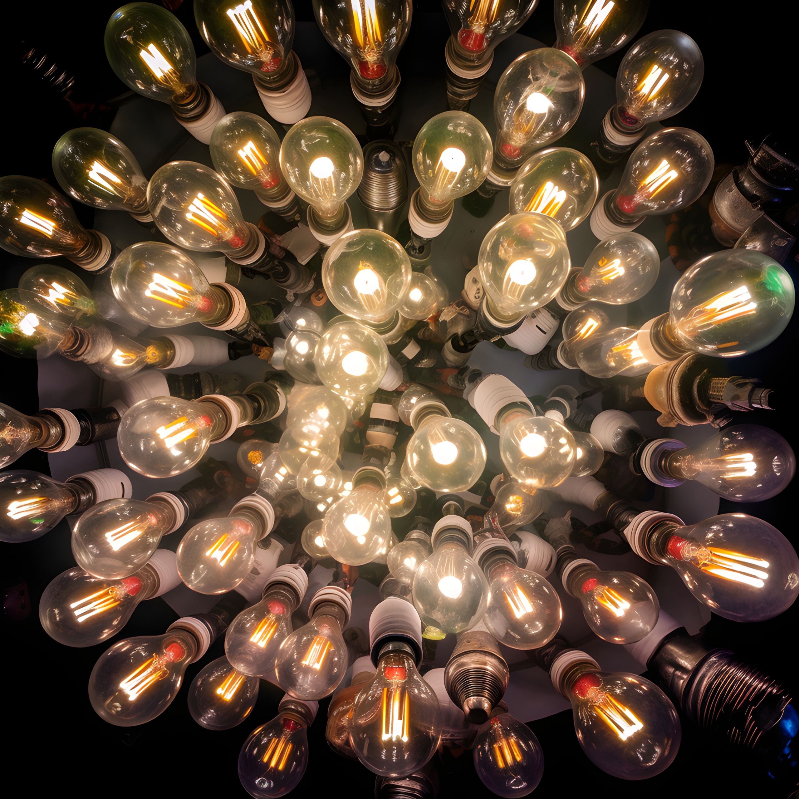 A mass of assorted lightbulbs - Impossible Images - Unique stock images ...