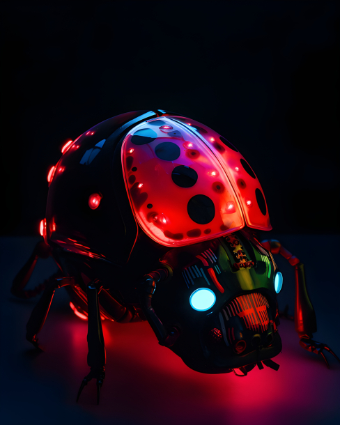 Robot ladybug - Impossible Images - Unique stock images for commercial use.