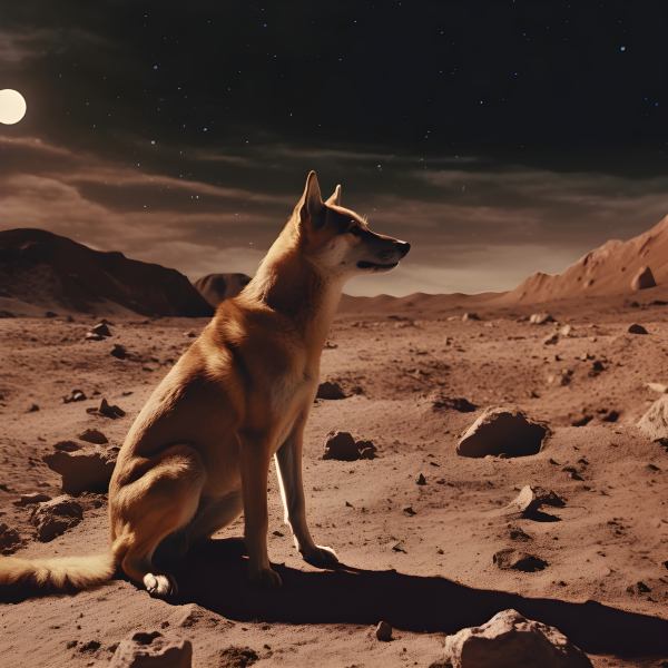 A dog on mars - Impossible Images - Unique stock images for commercial use.