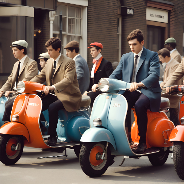 Mods on scooters - Impossible Images - Unique stock images for ...