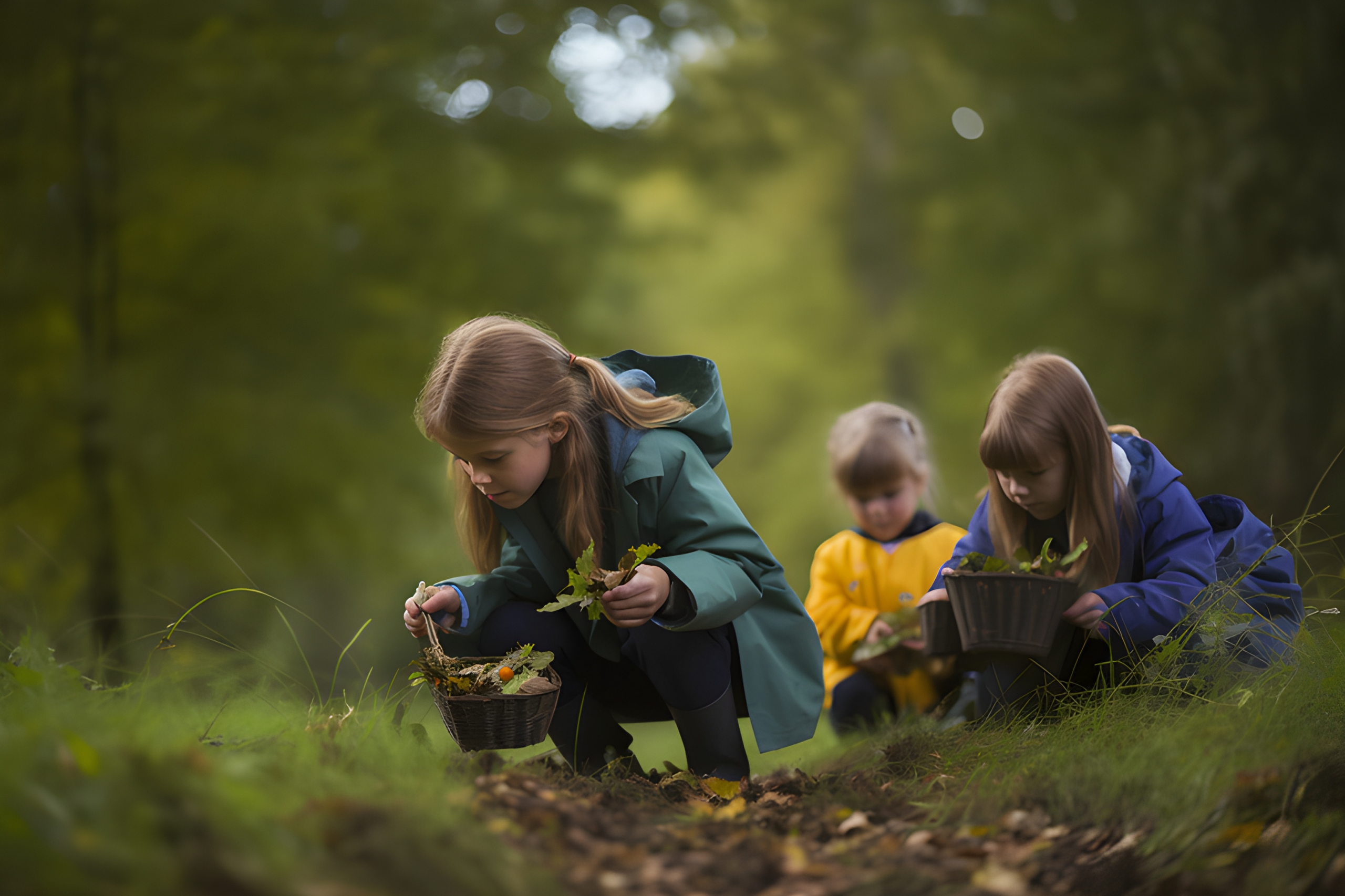 Children foraging outside - Impossible Images - Unique stock images for ...
