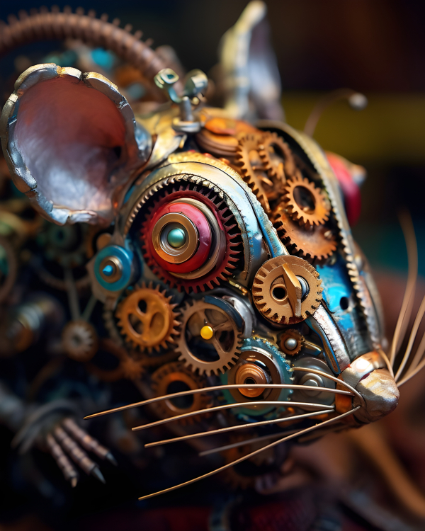 Robot clockwork mouse - Impossible Images - Unique stock images for ...