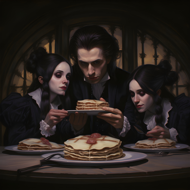 Vampires eating pancakes - Impossible Images - Unique stock images for ...