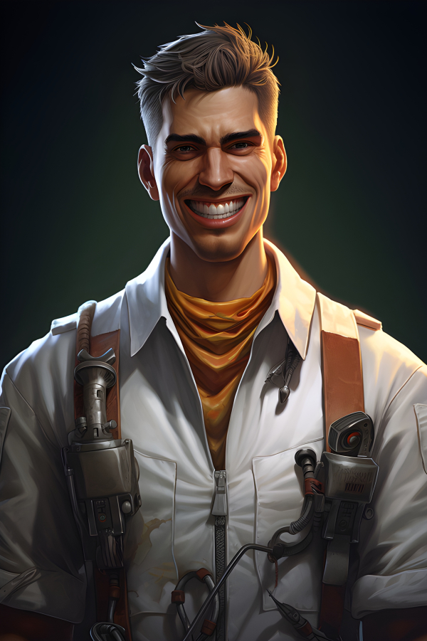 Male Dentist Game Character - Impossible Images - Unique stock images ...
