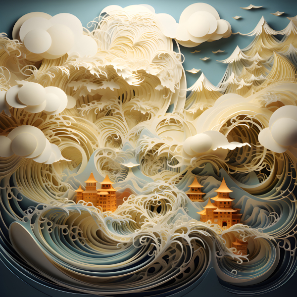Layered Paper Storm - Impossible Images - Unique stock images for ...