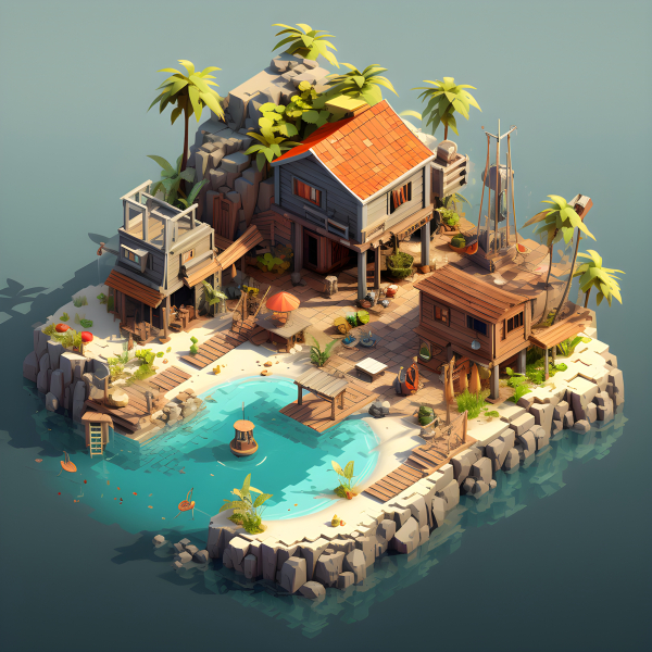Isometric Island - Impossible Images - Unique stock images for ...