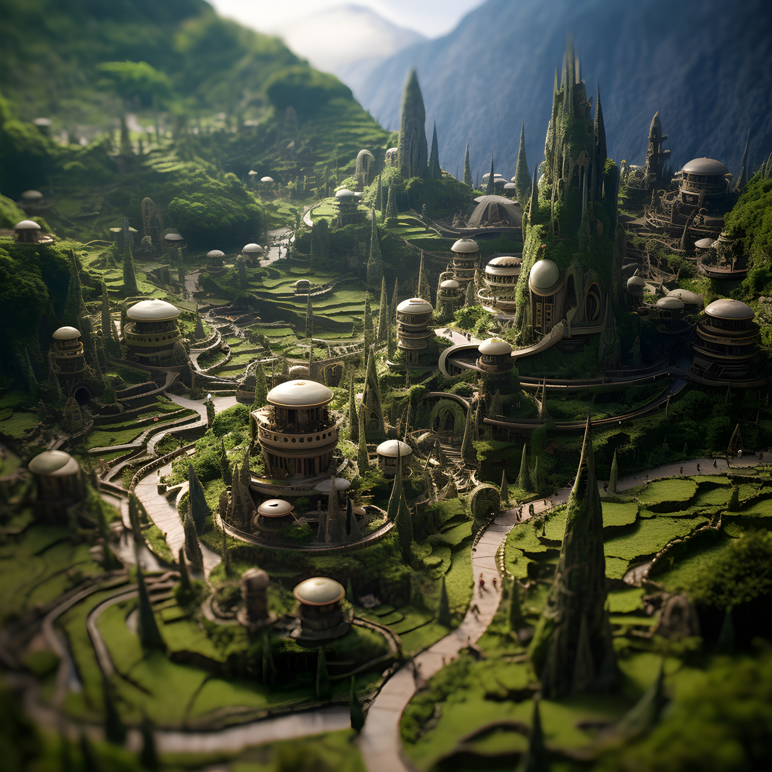 Alien Town - Impossible Images - Unique stock images for commercial use.