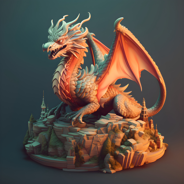 Isometric Dragon - Impossible Images - Unique stock images for ...