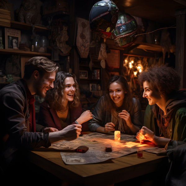 Friends playing dungeons and dragons - Impossible Images - Unique stock ...