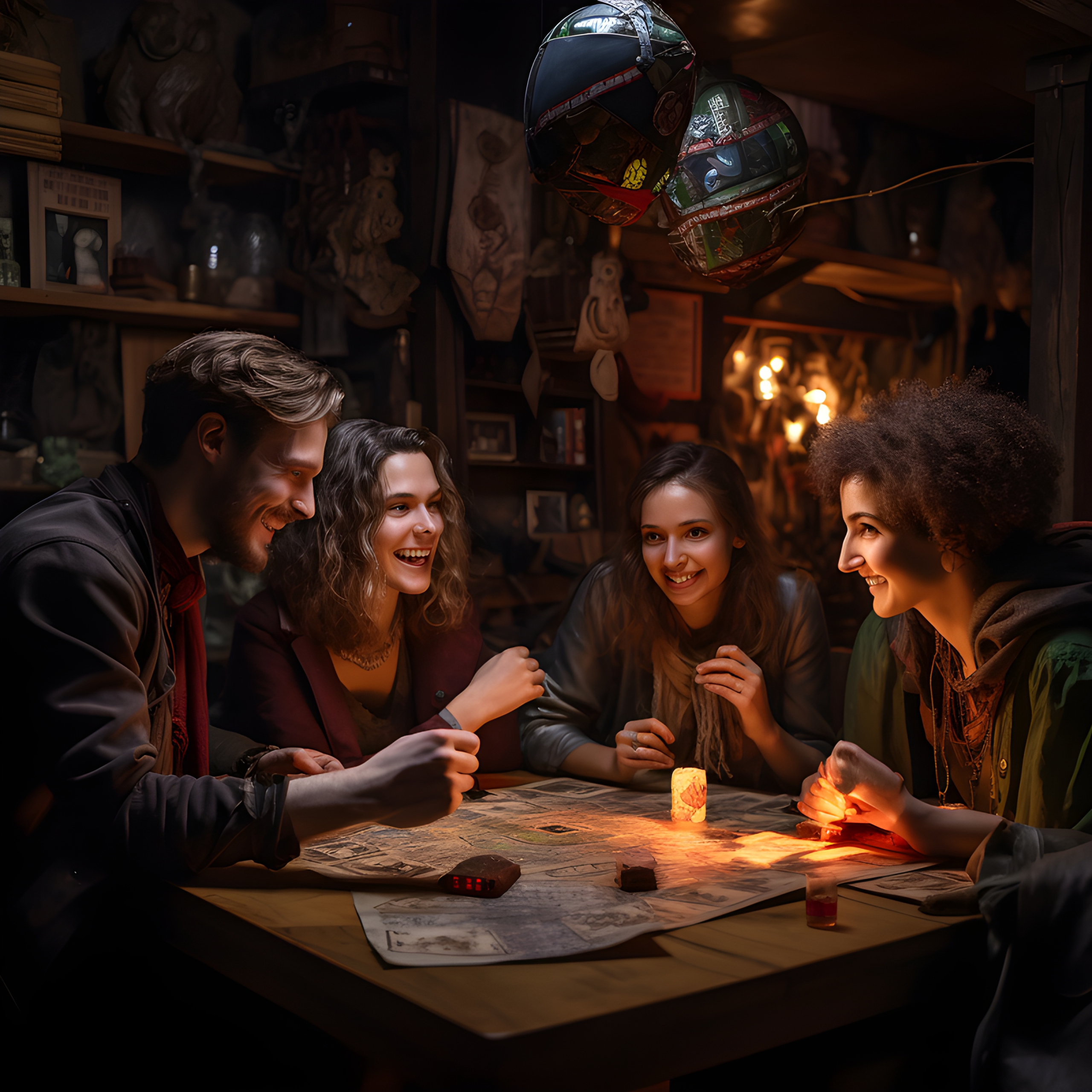 Friends playing dungeons and dragons - Impossible Images - Unique stock ...