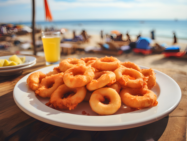 Calamari rings near the beach - Impossible Images - Unique stock images ...
