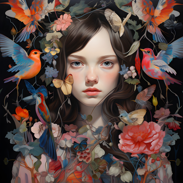 Bird Princess - Impossible Images - Unique stock images for commercial use.