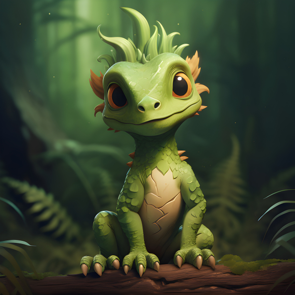 Cute Basilisk - Impossible Images - Unique stock images for commercial use.