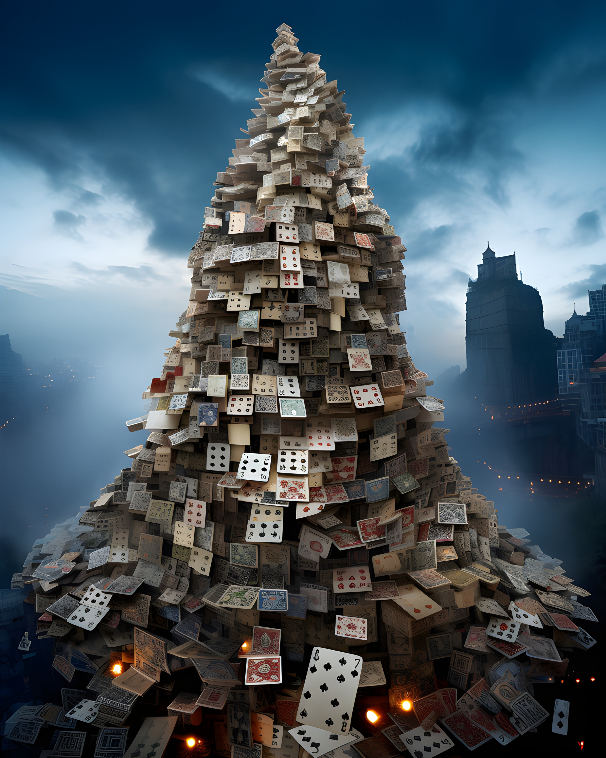 Tower of playing cards - Impossible Images - Unique stock images for ...