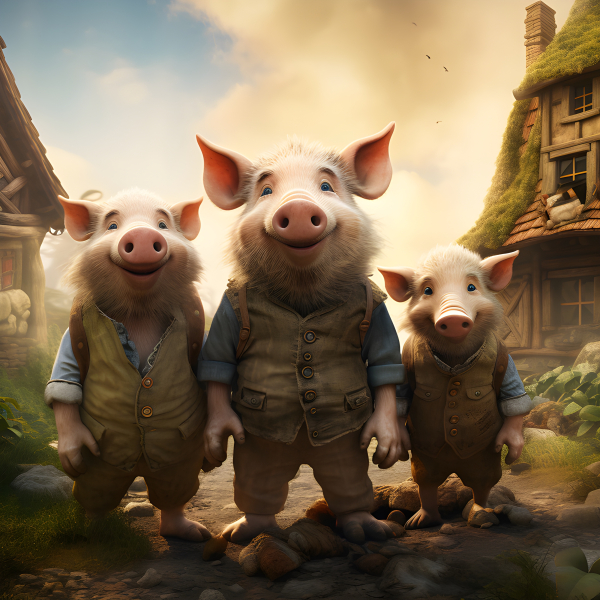 Three Little Pigs - Impossible Images - Unique stock images for ...