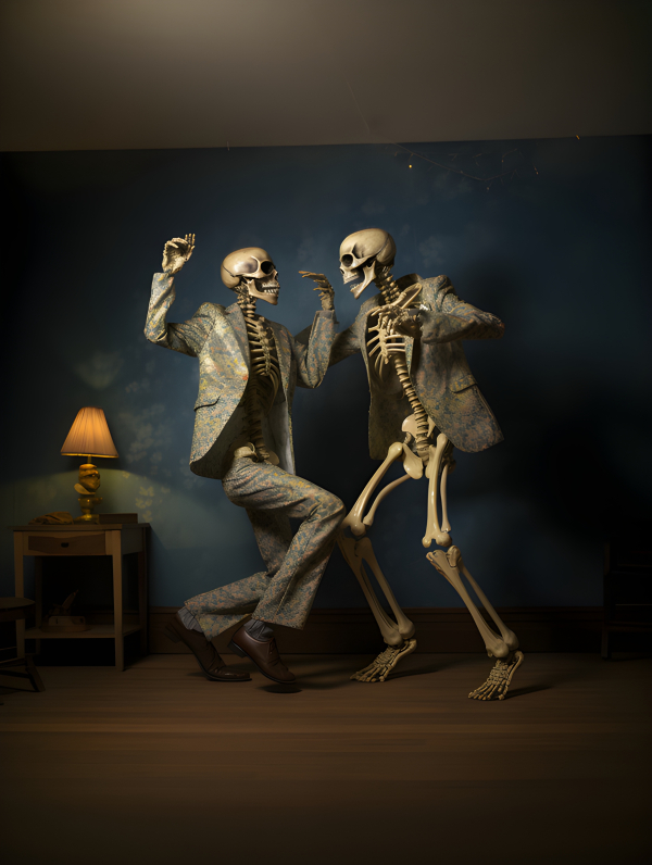 Skeletons dancing - Impossible Images - Unique stock images for ...