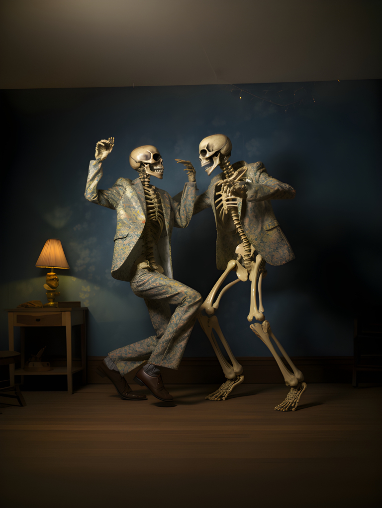 Skeletons dancing - Impossible Images - Unique stock images for ...