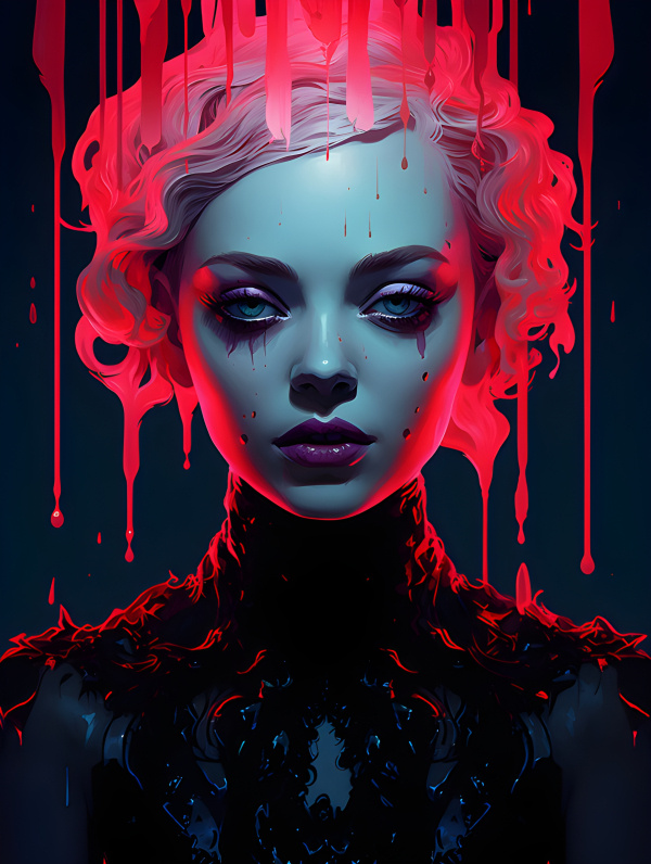 Neon pink gothic girl - Impossible Images - Unique stock images for ...