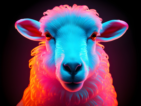 Neon Sheep - Impossible Images - Unique stock images for commercial use.
