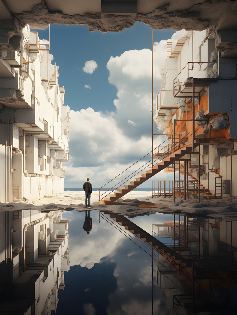 Surrealist building - Impossible Images - Unique stock images for ...