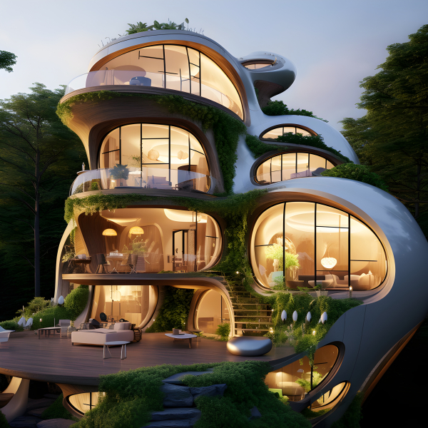 Futuristic house design - Impossible Images - Unique stock images for ...