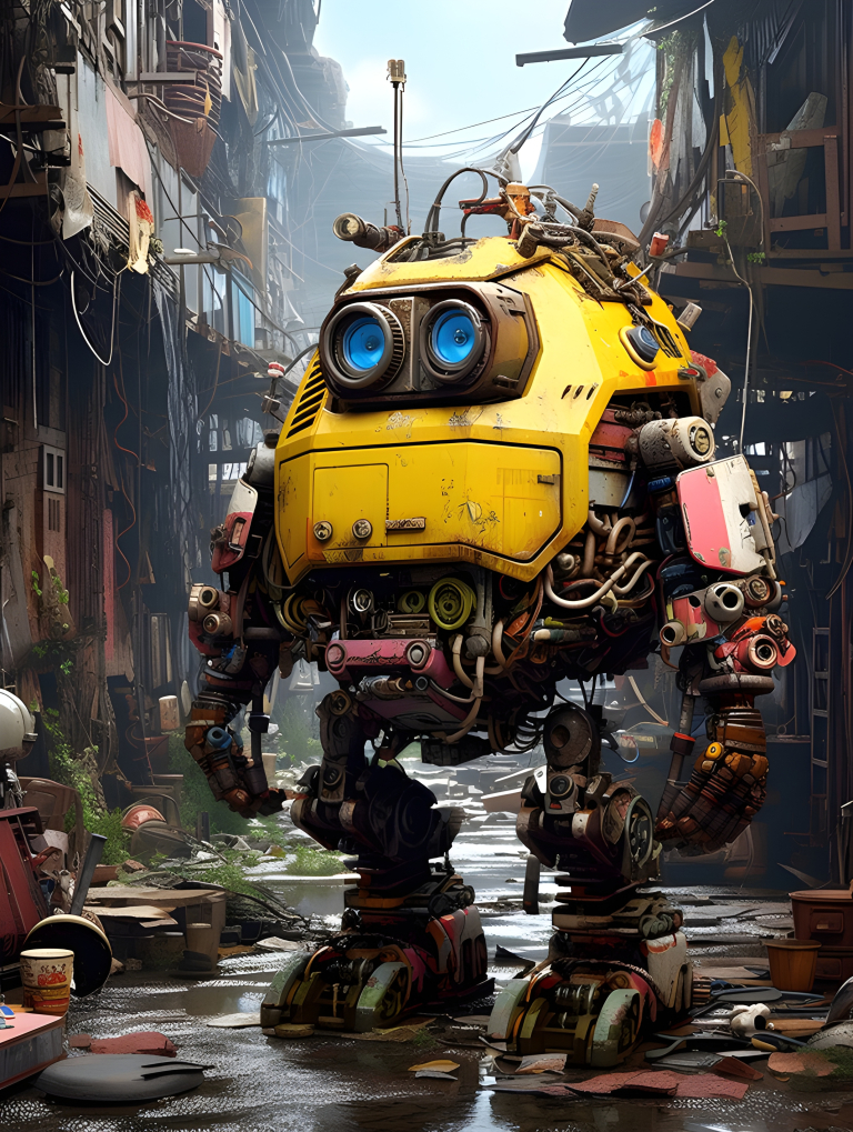 Junk yard robot - Impossible Images - Unique stock images for ...