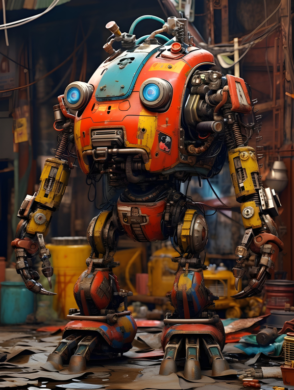 Junk yard robot - Impossible Images - Unique stock images for ...