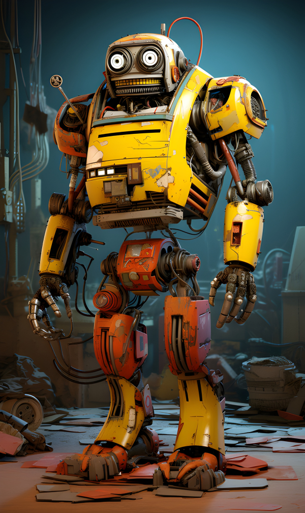 Junk yard robot - Impossible Images - Unique stock images for ...
