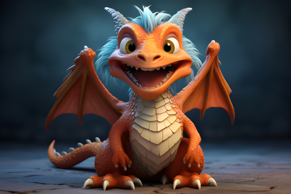 Cute dragon - Impossible Images - Unique stock images for commercial use.