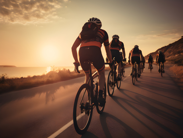A group of people cycling - Impossible Images - Unique stock images for ...