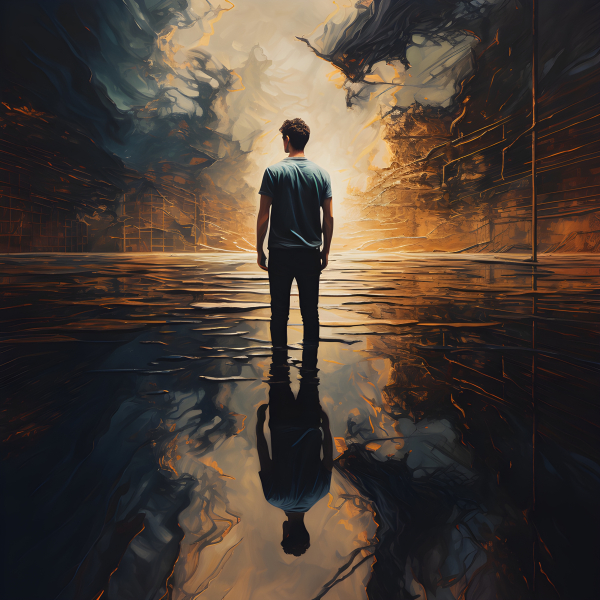 Man reflection - Impossible Images - Unique stock images for commercial ...