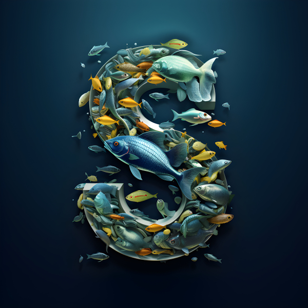 Fish in the shape of a letter S - Impossible Images - Unique stock ...