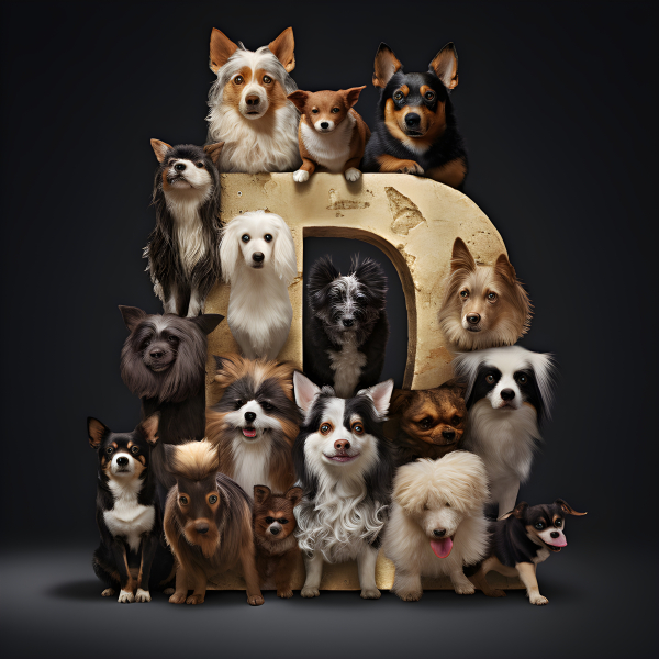 Dogs and the letter D - Impossible Images - Unique stock images for ...